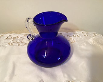 Rosenthal Cobalt Blue Pitcher in Style of Bjorn Wiinblad - Etsy