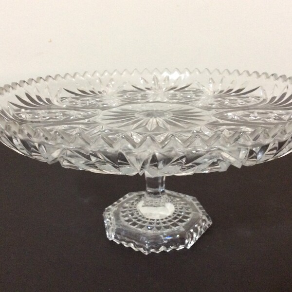 Crystal Cake Stand - Etsy