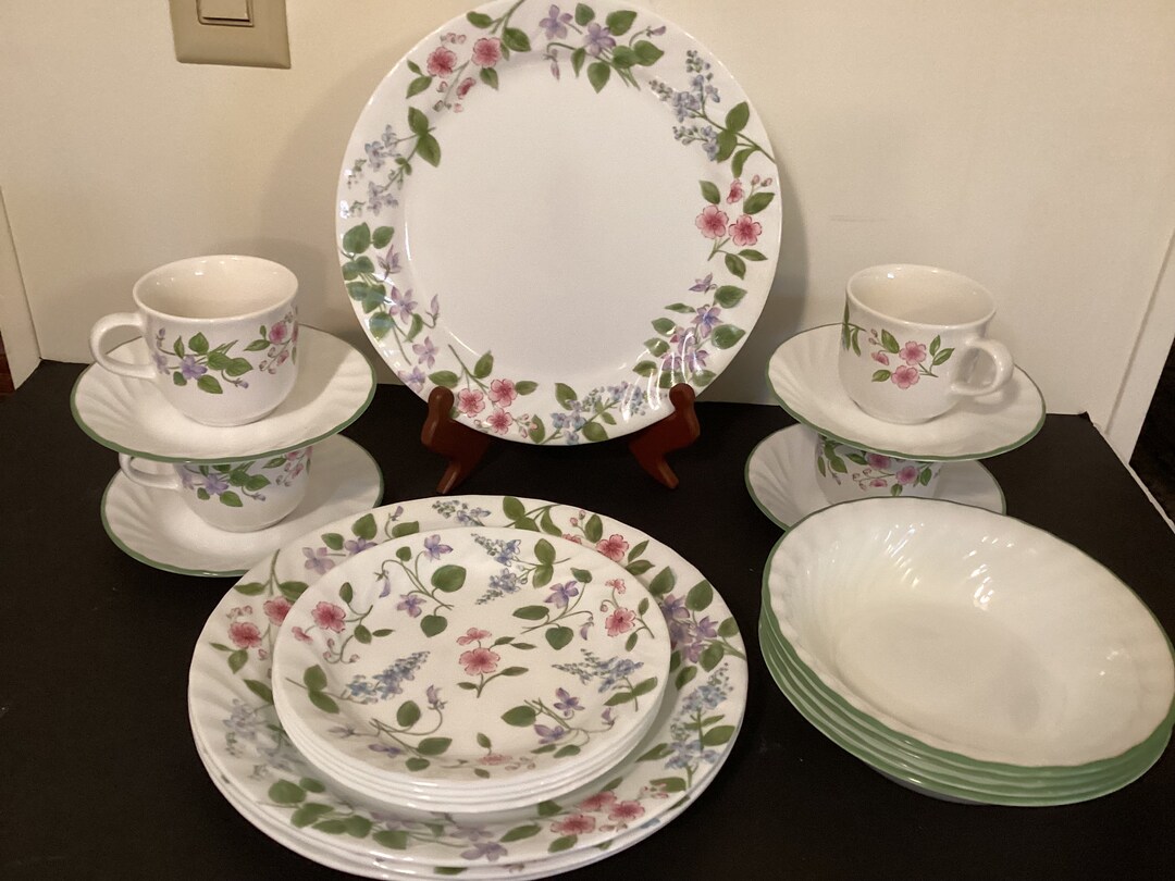 20 Piece Set Corelle Delicate Array - Etsy