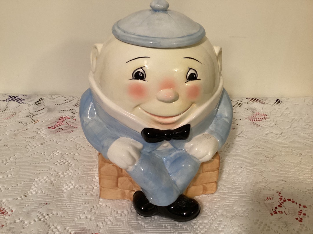 Large Humpty Dumpty Cookie Jar Etsy