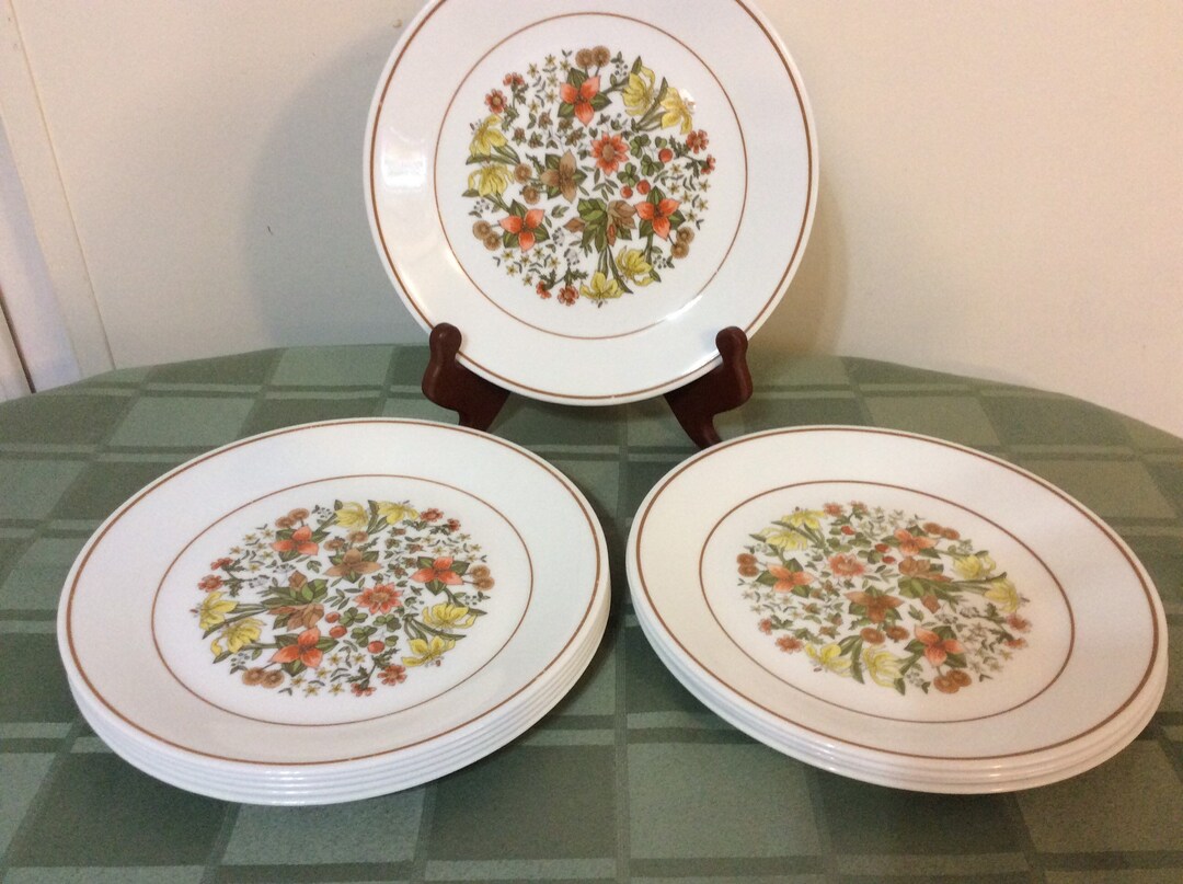 10 Corelle Indian Summer Pattern Luncheon Plates - Etsy
