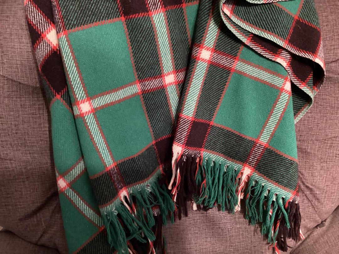 Vintage Irish Wool Throw Blanket - Etsy