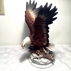 Vintage Bald Eagle Homco Masterpiece Porcelain Figurine - Etsy