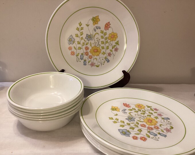 Corelle 12 Pieces Spring Meadow Pattern - Etsy