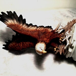 Vintage Bald Eagle Homco Masterpiece Porcelain Figurine - Etsy