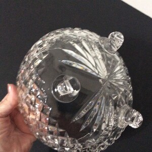 Gorgeous Round Cut Crystal Glass Bowl - Etsy