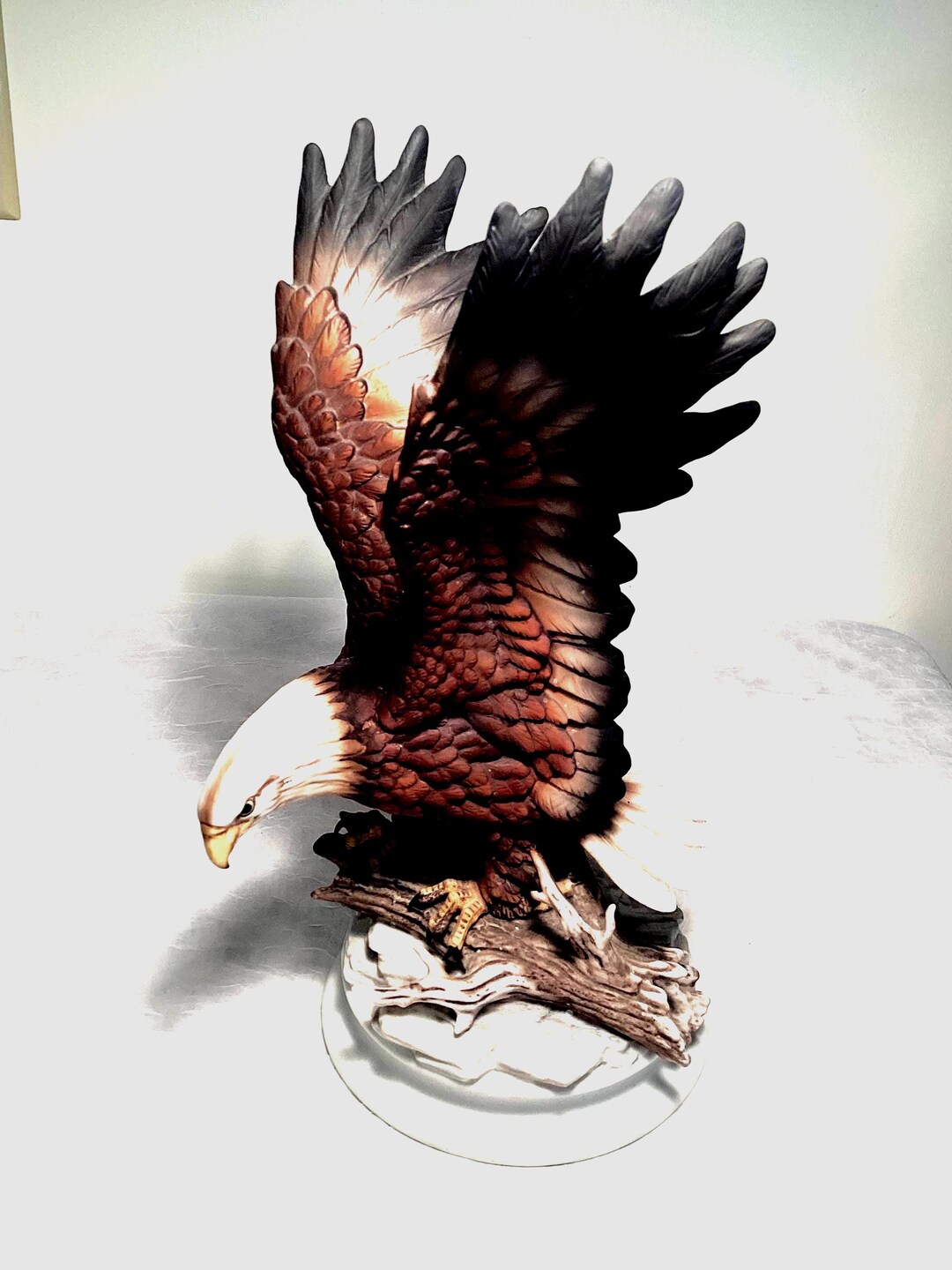 Vintage Bald Eagle Homco Masterpiece Porcelain Figurine - Etsy
