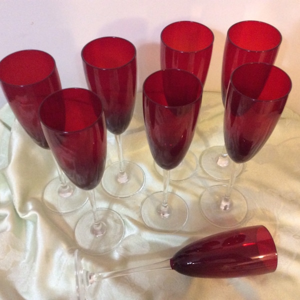 Red Flutes - Etsy