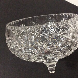 Gorgeous Round Cut Crystal Glass Bowl - Etsy