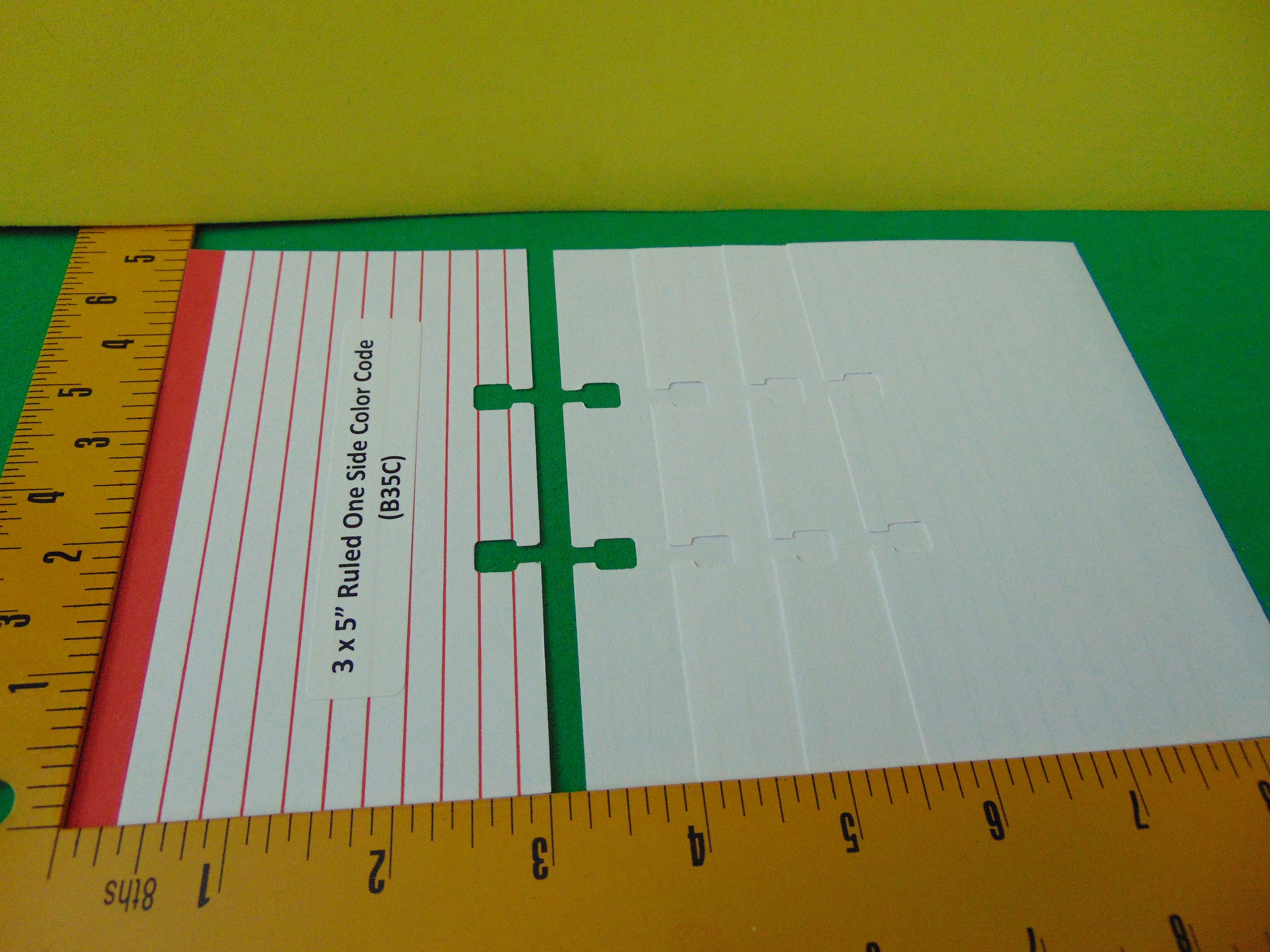 75 Brand New 3x5 Inches Ruled Color Code Cards for Rolodex Rotary Card ...
