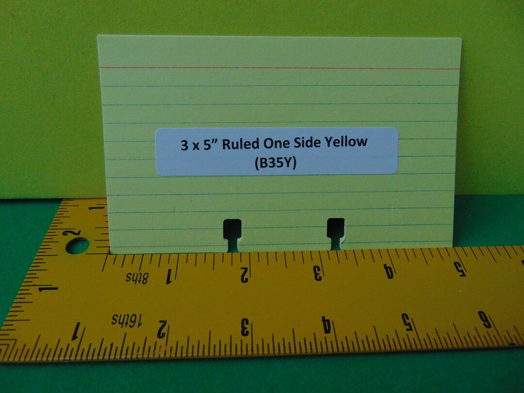 100 Brand New 3x5” Ruled Yellow Cards for Rolodex Rotary Card File - Etsy