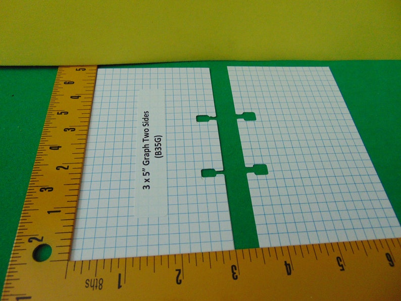 80 Brand New 3x5 Graphed Cards for Rolodex Rotary Card File - Etsy