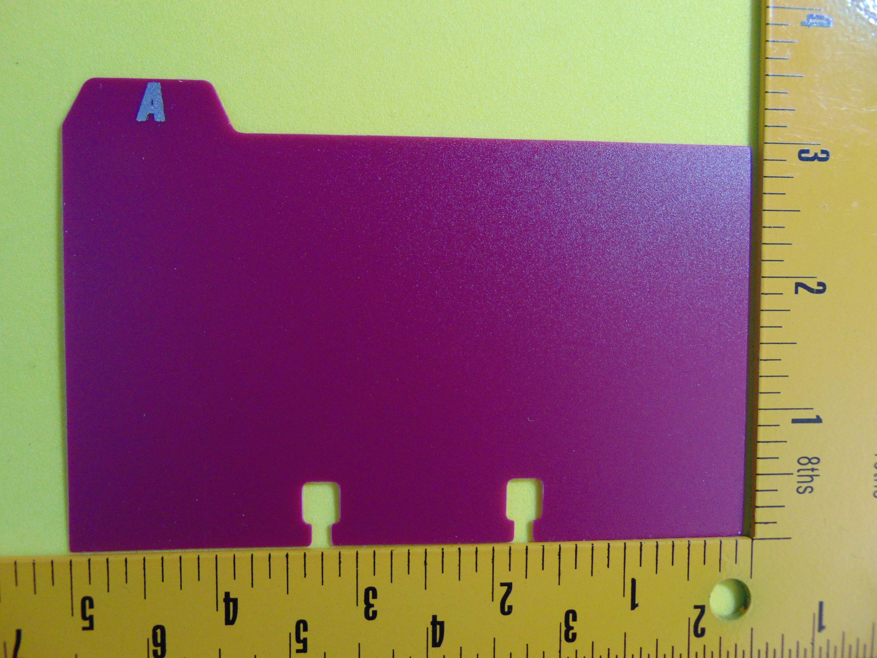 Brand New A to Z Assorted Colors Poly Card Guides With Slots for ...