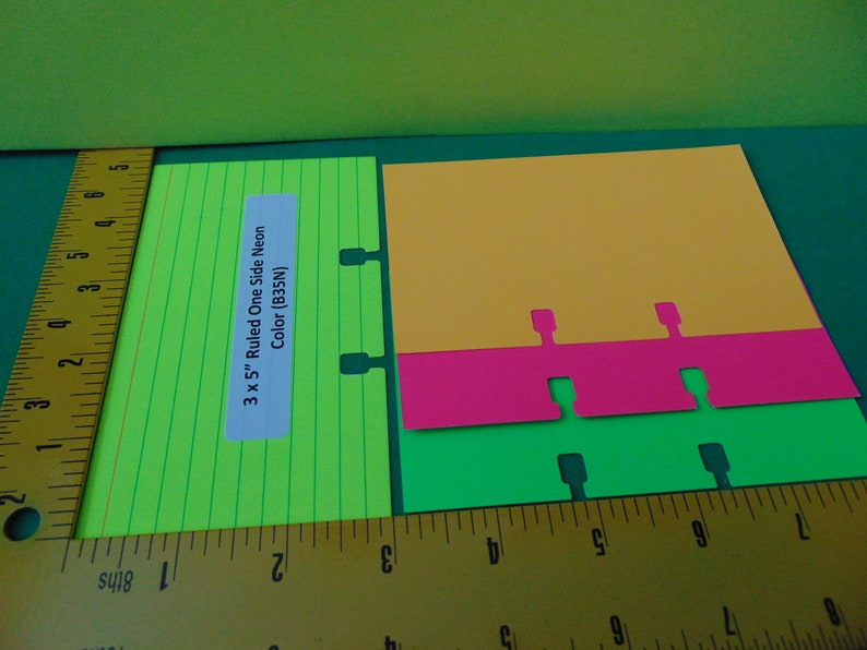 80 Brand New 3 X 5” Ruled Neon Cards for Rolodex Rotary Card File - Etsy