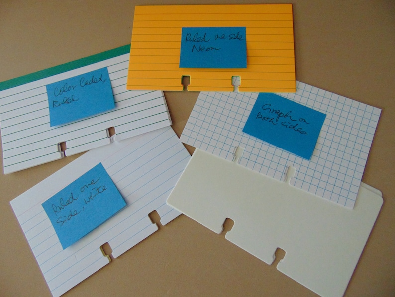 Brand New A to Z Assorted Colors Poly Card Guides With Slots for ...