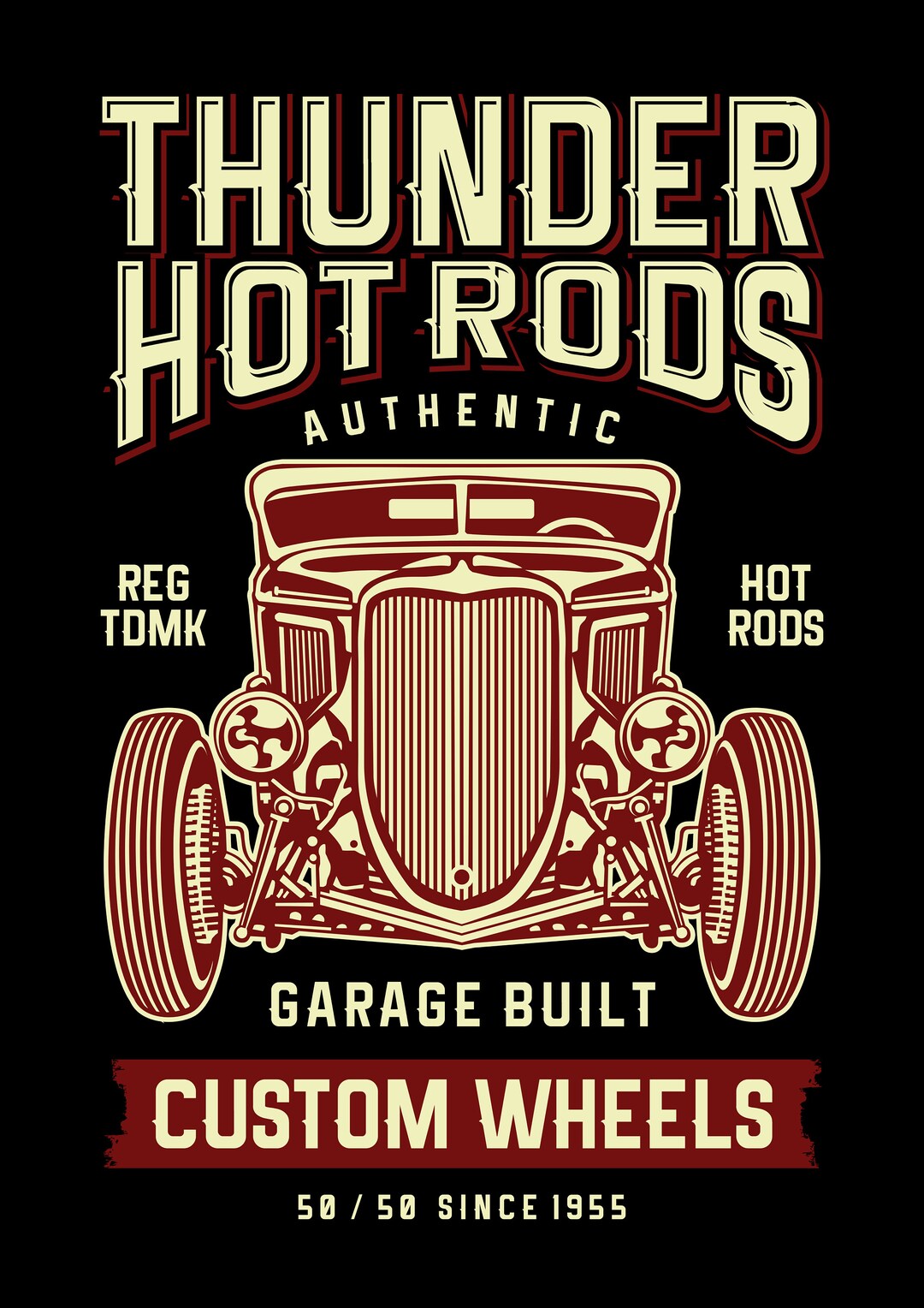 Thunder Hot Rod Classic Print - Etsy
