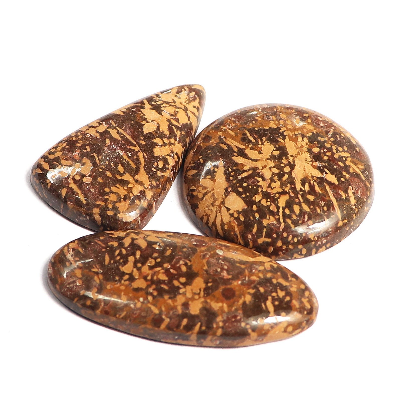 This Listing for 3 Pcs of Starburst Gemstone, Starburst Jasper Stone ...