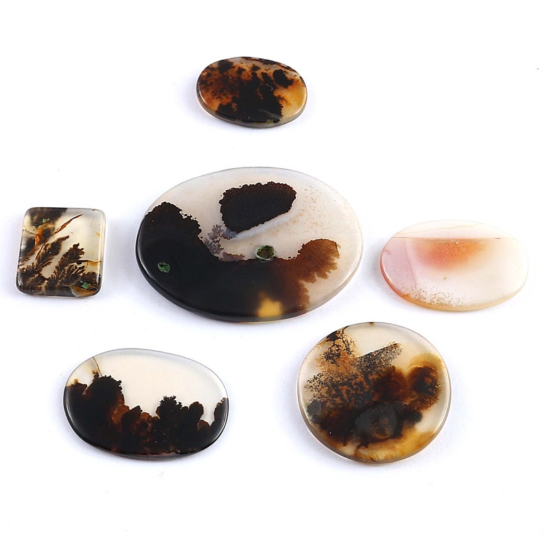 Awesome Scenic Dendrite Agate Natural Scenic Dendrite Mix Shape ...