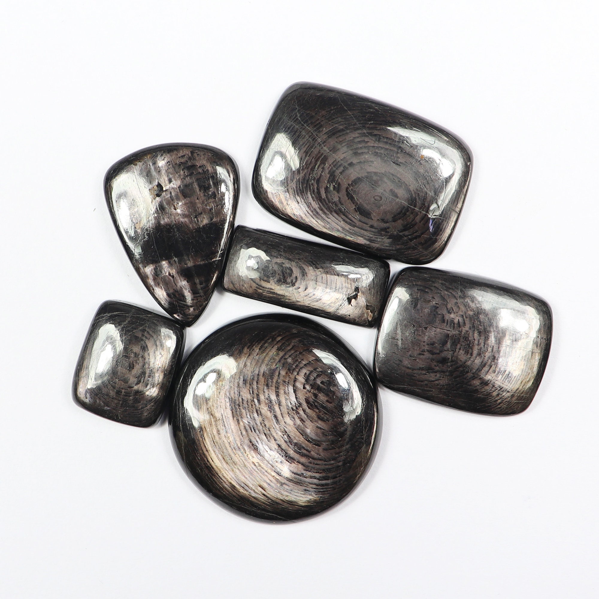 32x32 MM Hypersthene, Hypersthene Palm Stone, Black Palm Stones ...