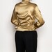 Vtg Gold Wrap Blouse | Shop Restyled - Etsy
