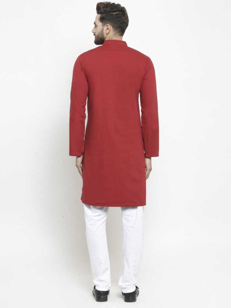Indian Mens Kurta Men Tunic Dress Shirt Wear Traditional Poly - Etsy