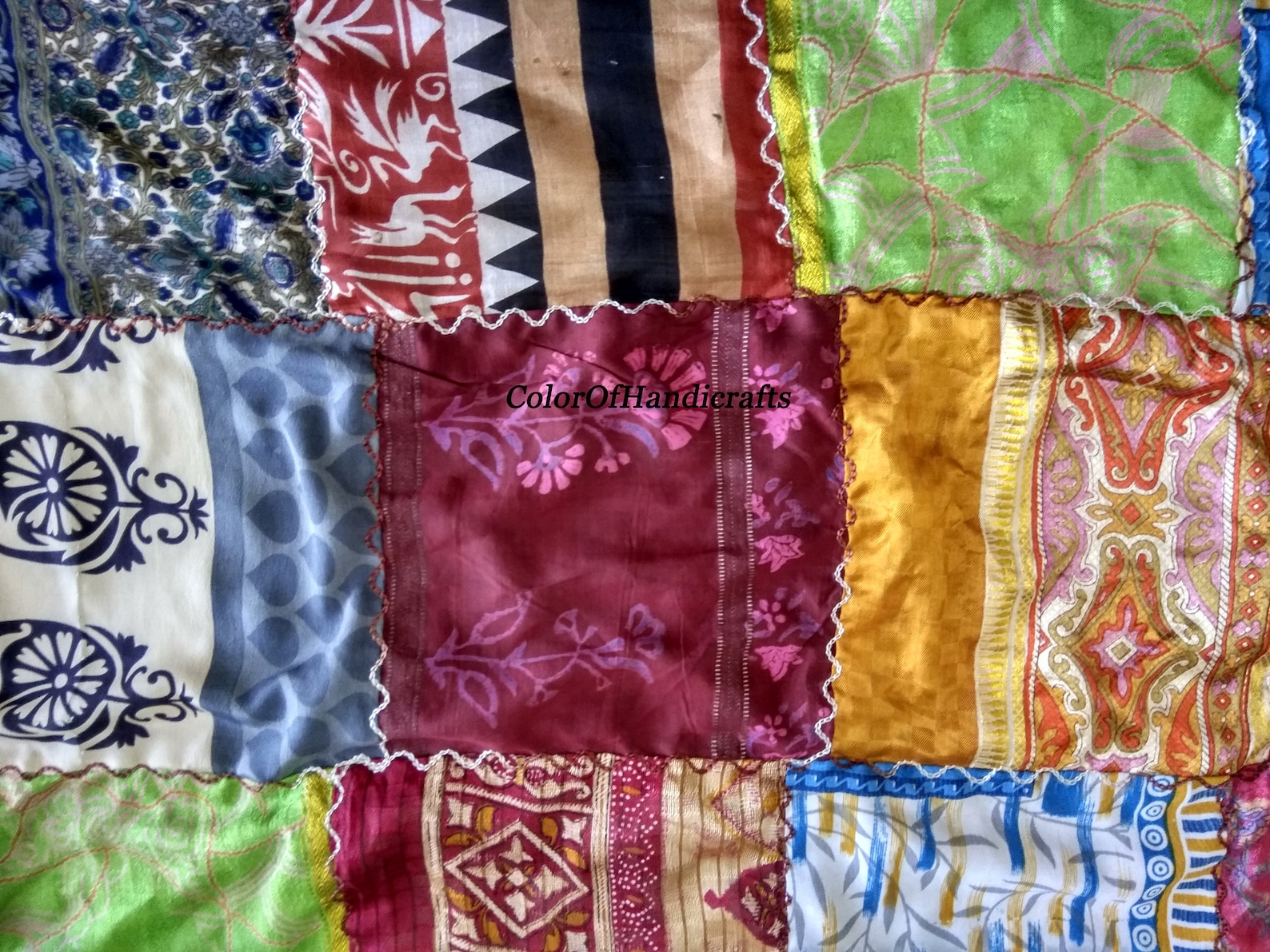 Indian Vintage Sari Fashionable Scarf Wrap Scarves Patchwork | Etsy