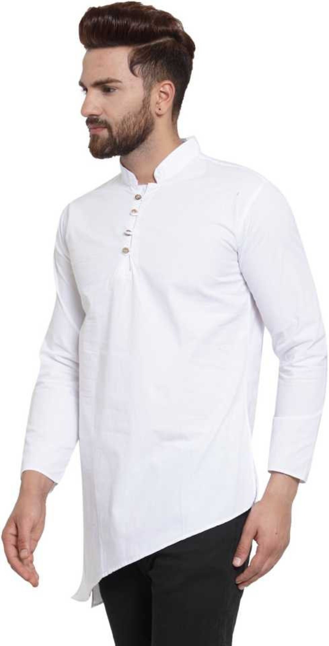 Indian Mens Shirt Kurta/ Short Kurta Men Dress Shirt Wear | Etsy