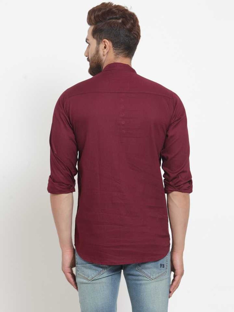 Indian Mens Shirt Kurta Short Kurta Men Dress Shirt Wear Etsy