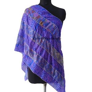 Indian Vintage Sari Fashionable Scarf Wrap Scarves Patchwork Stole ...
