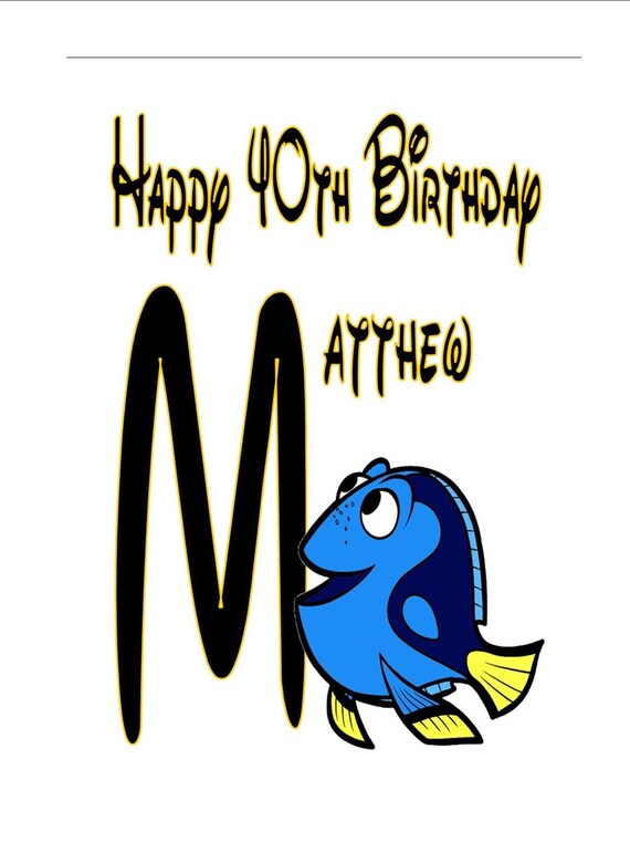 Printable Finding Dory Ma
