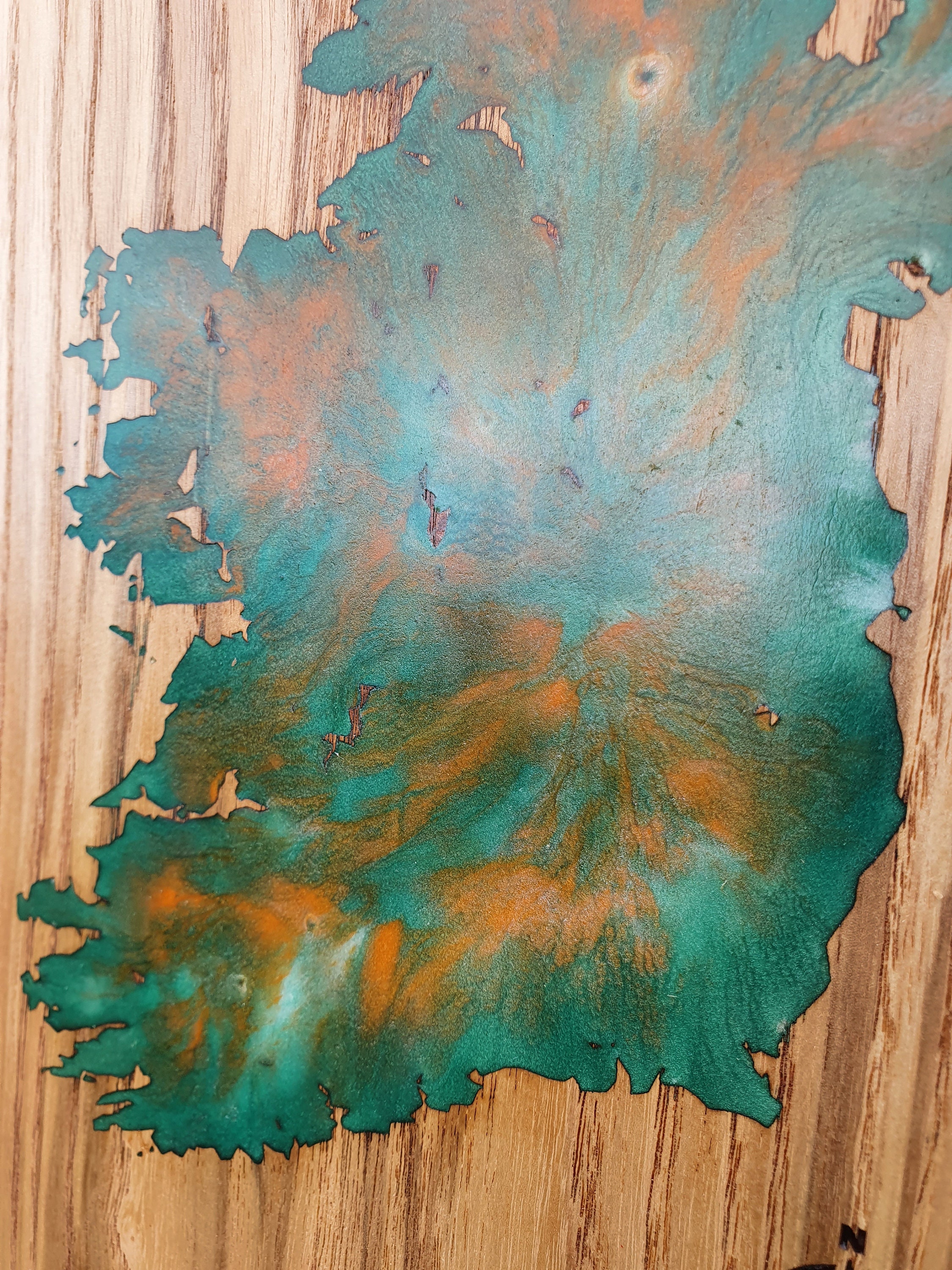 Inlay Map of Ireland - Etsy