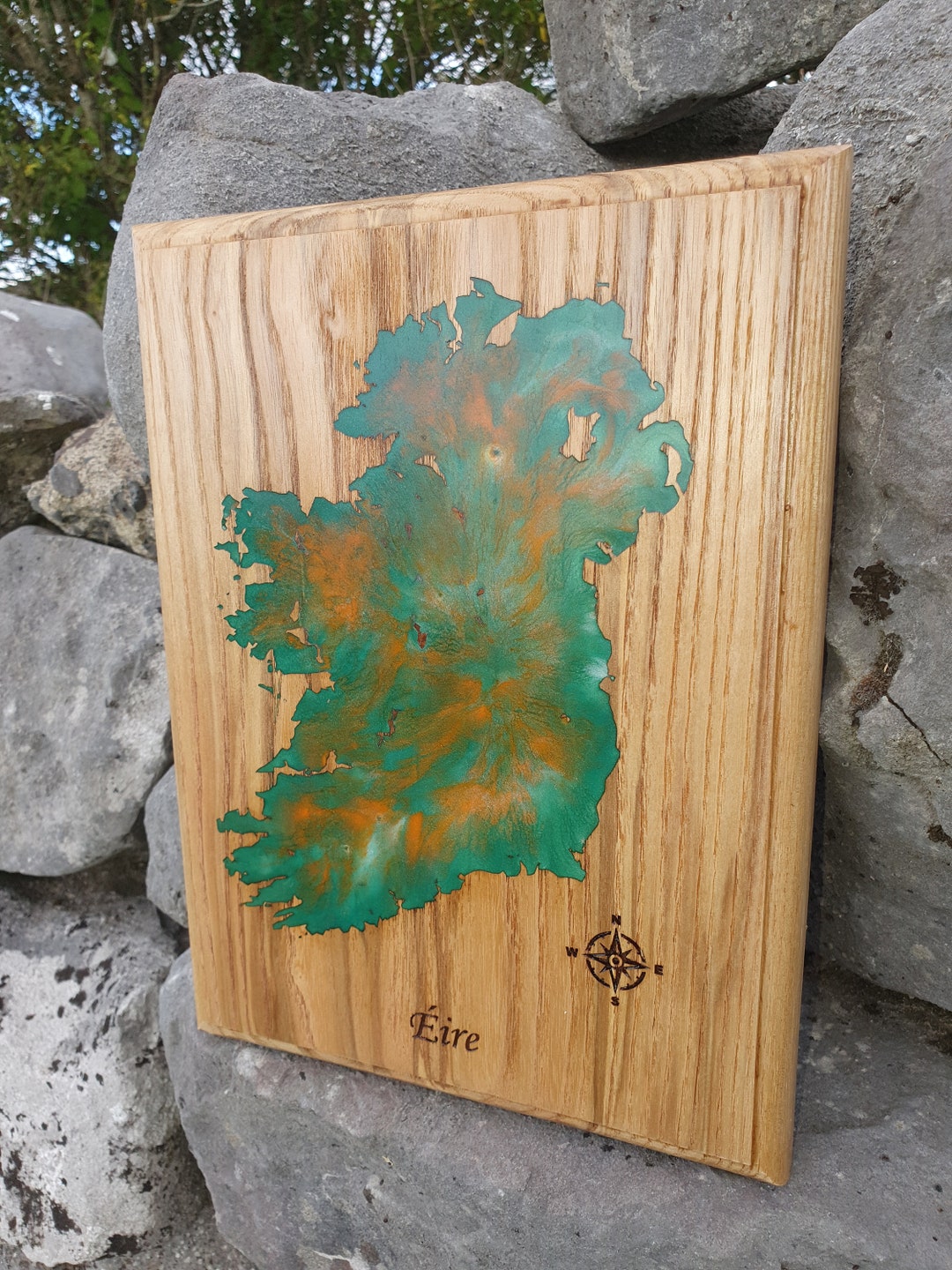 Inlay Map of Ireland - Etsy
