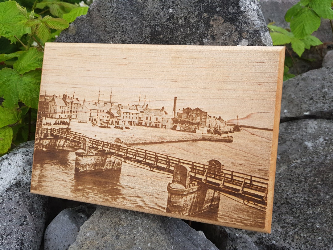 Spanish Arch and Wolfe Tone Bridge Engraving, Galway City - Etsy