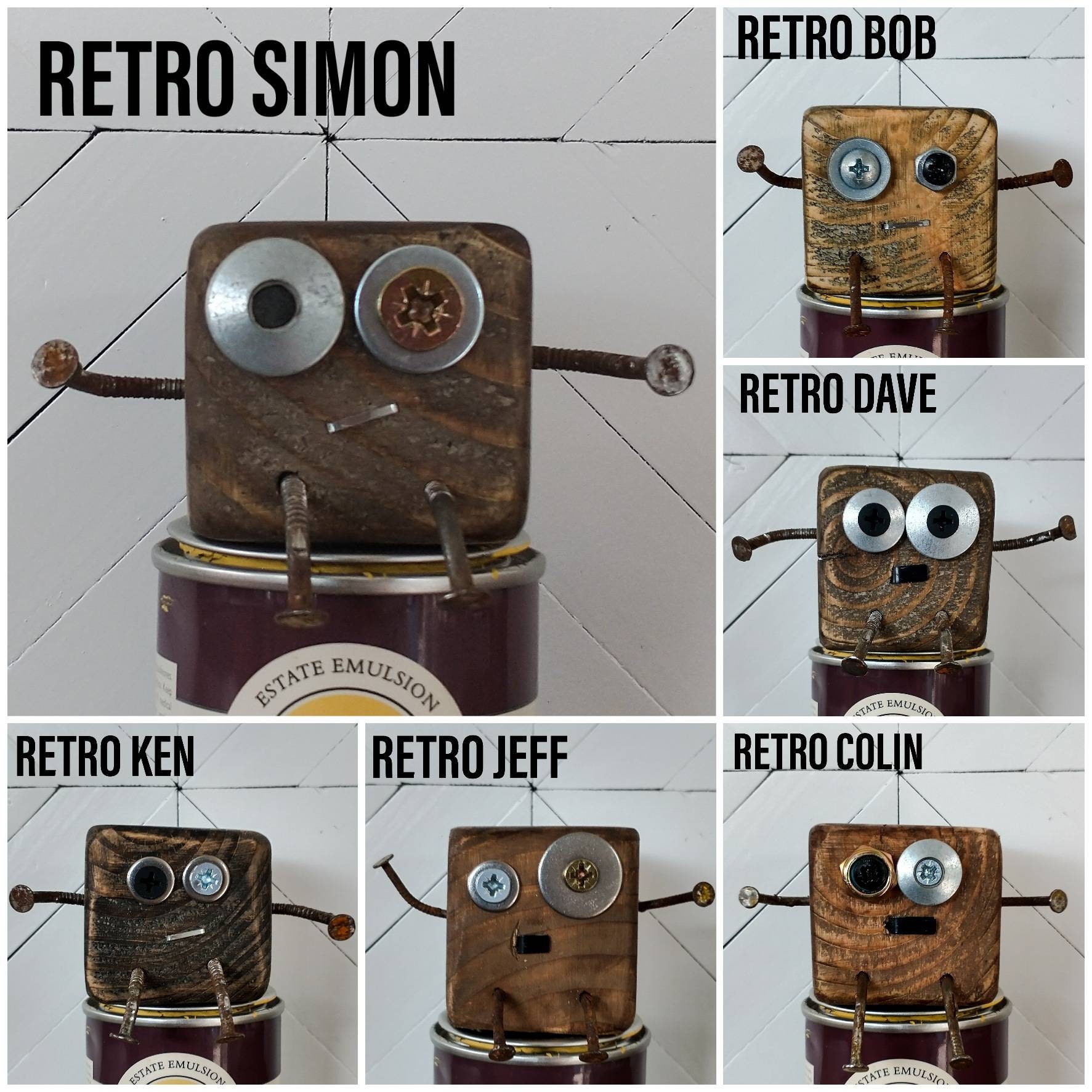 Scrap Wood Robot mick Rangoon Wood Model Wood - Etsy UK