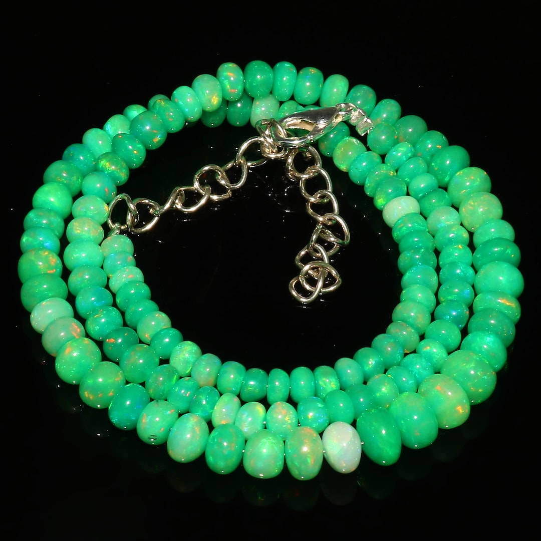 AAA Natural Ethiopian Welo Opal Green Opal Opal Beads - Etsy