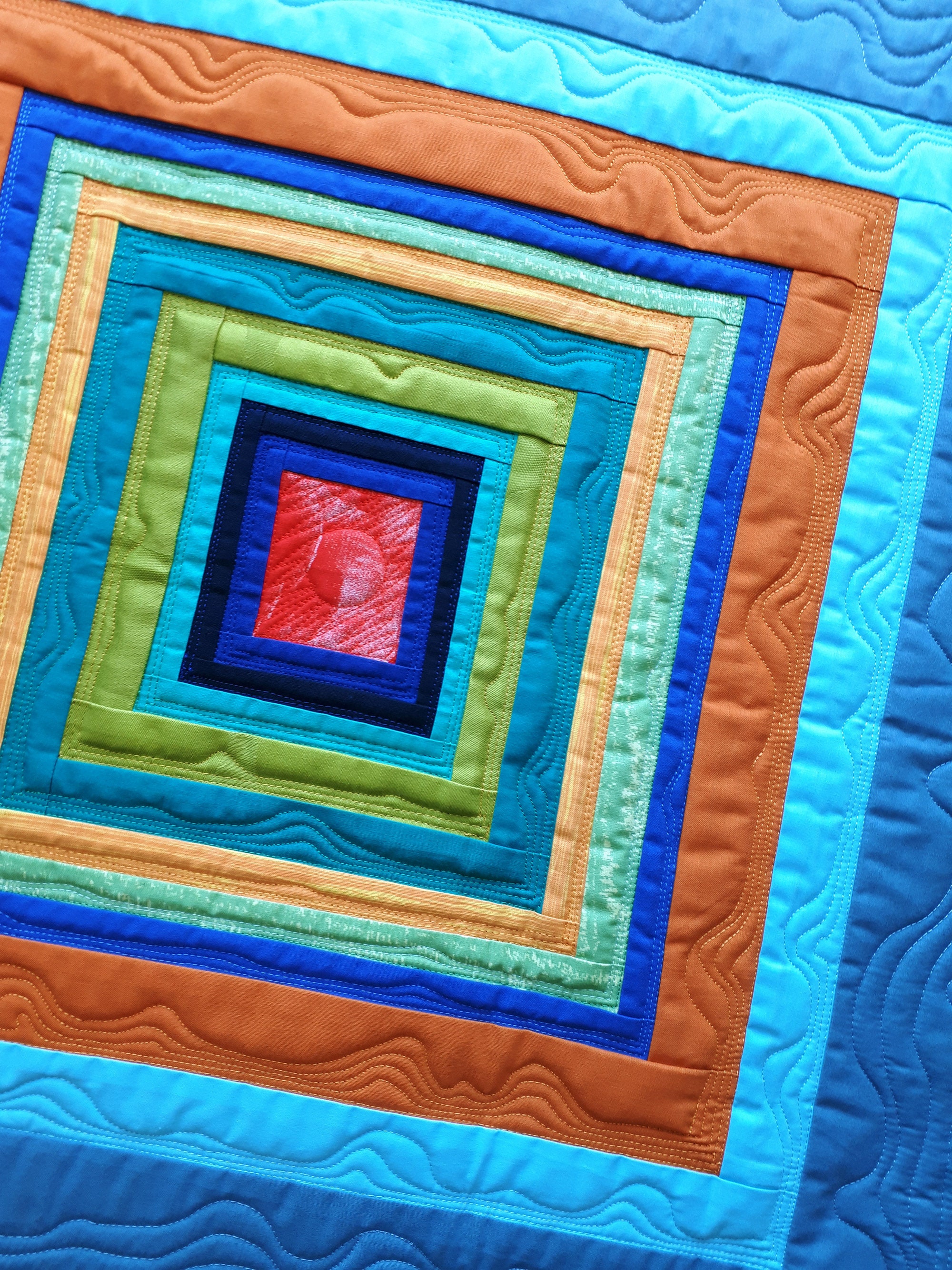 Modern Quilt for Sale Art Mini Quilt Contemporary Wall Hanging - Etsy