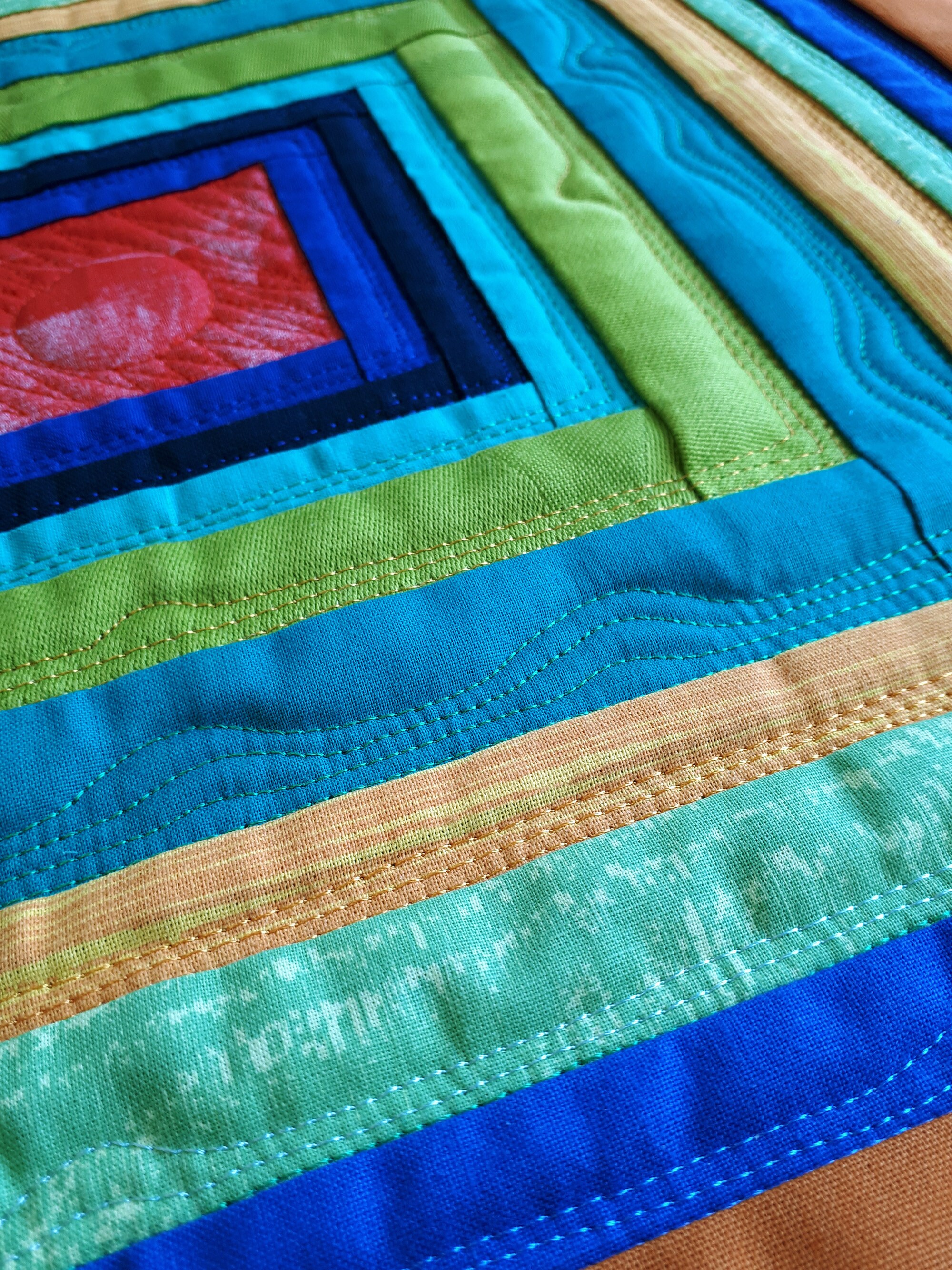 Modern Quilt for Sale Art Mini Quilt Contemporary Wall Hanging - Etsy