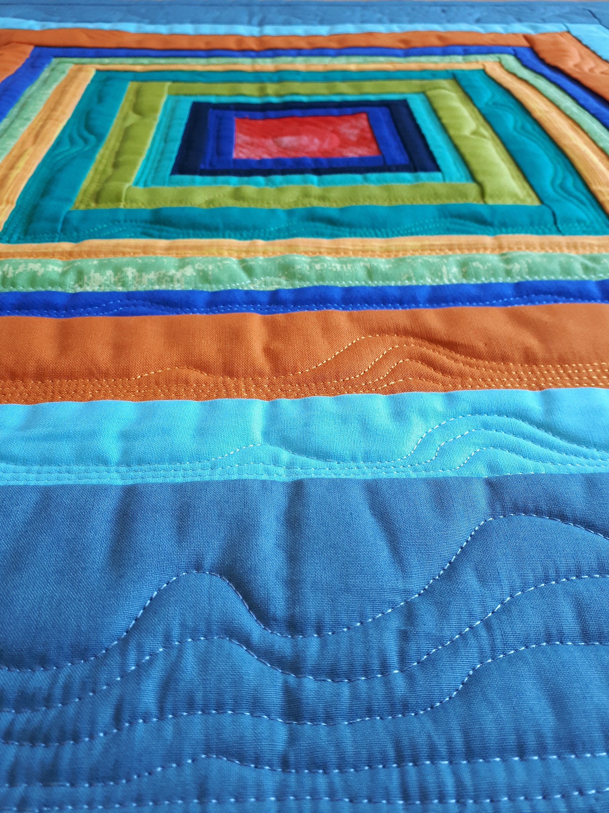 Modern Quilt for Sale Art Mini Quilt Contemporary Wall Hanging - Etsy