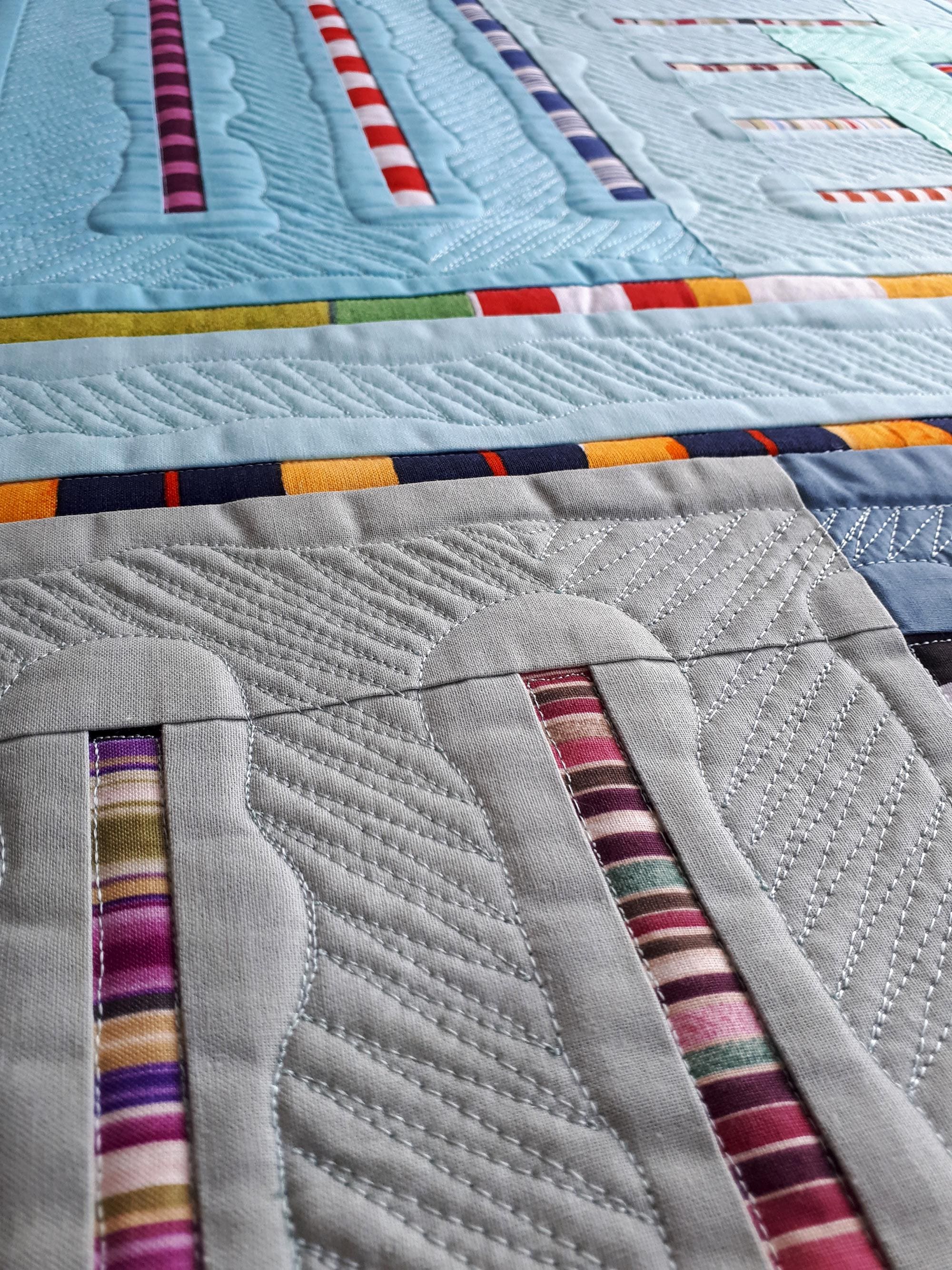 Modern Blue Wall Hanging Quilt Pattern: Contemporary Patchwork (PDF ...