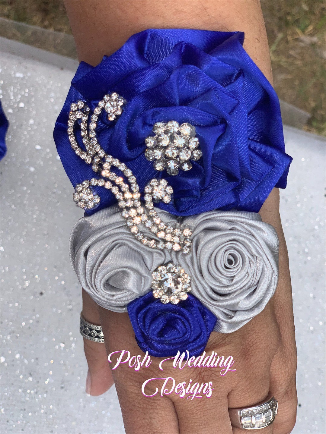 Royal Blue Wedding Corsage, Prom Corsage - Etsy