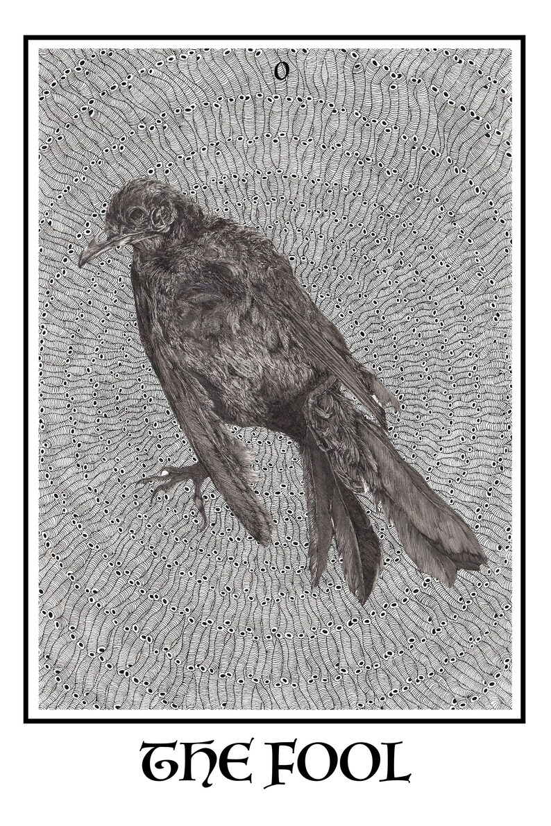 An Individual Print of 'the Fool' Tarot Card Dead - Etsy
