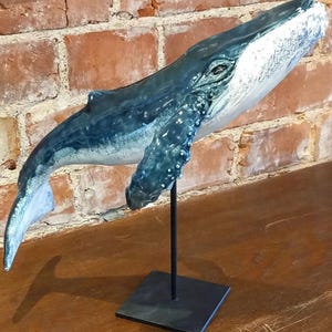 Ceramic Whale Figurine - Etsy