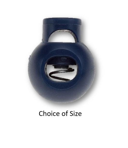 Black Spring Loaded Plastic Toggle Cord Stopper in Various Sizes Small ...