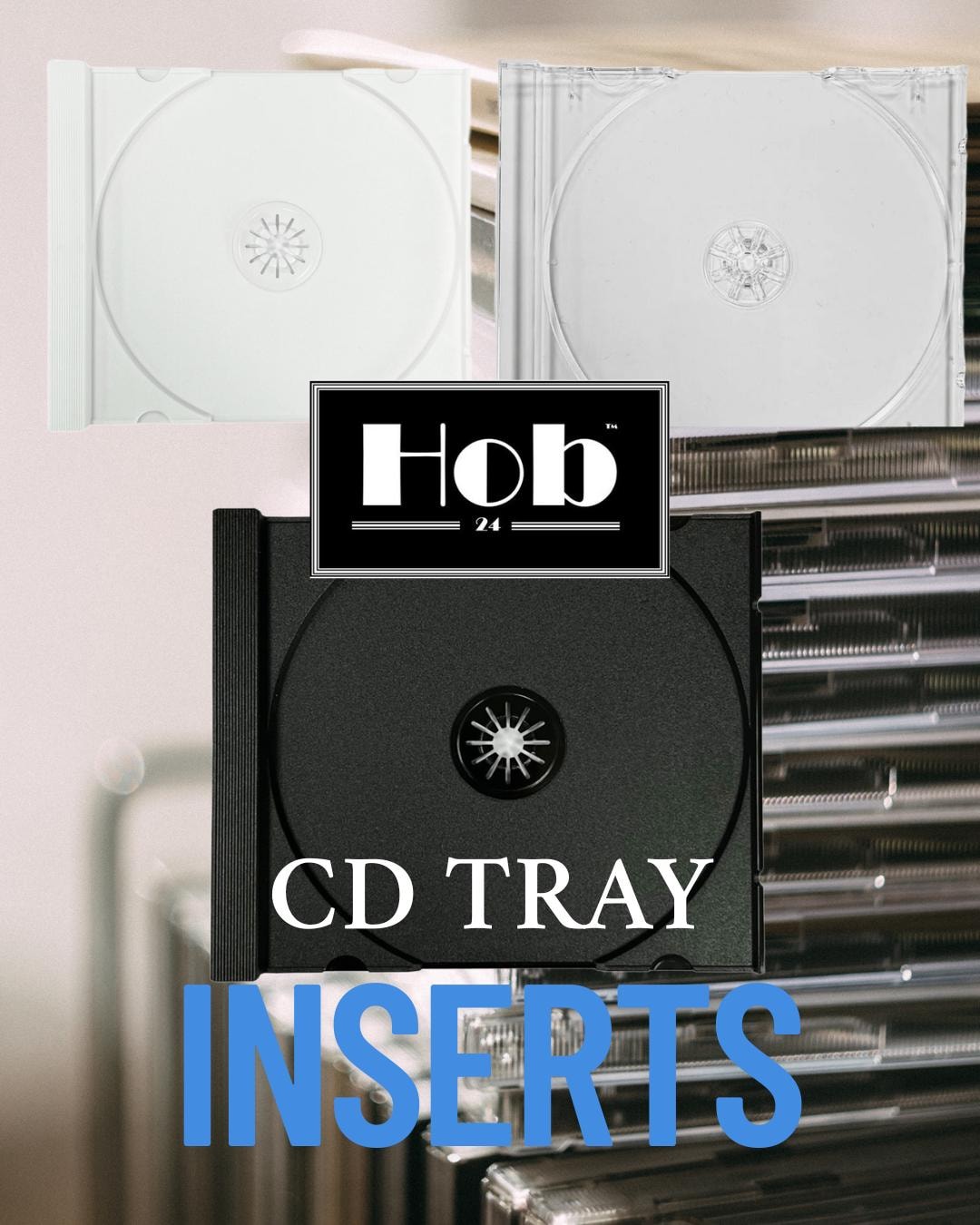 Replacement Tray Inserts for CD Jewel Case Tray Black Clear White - Etsy