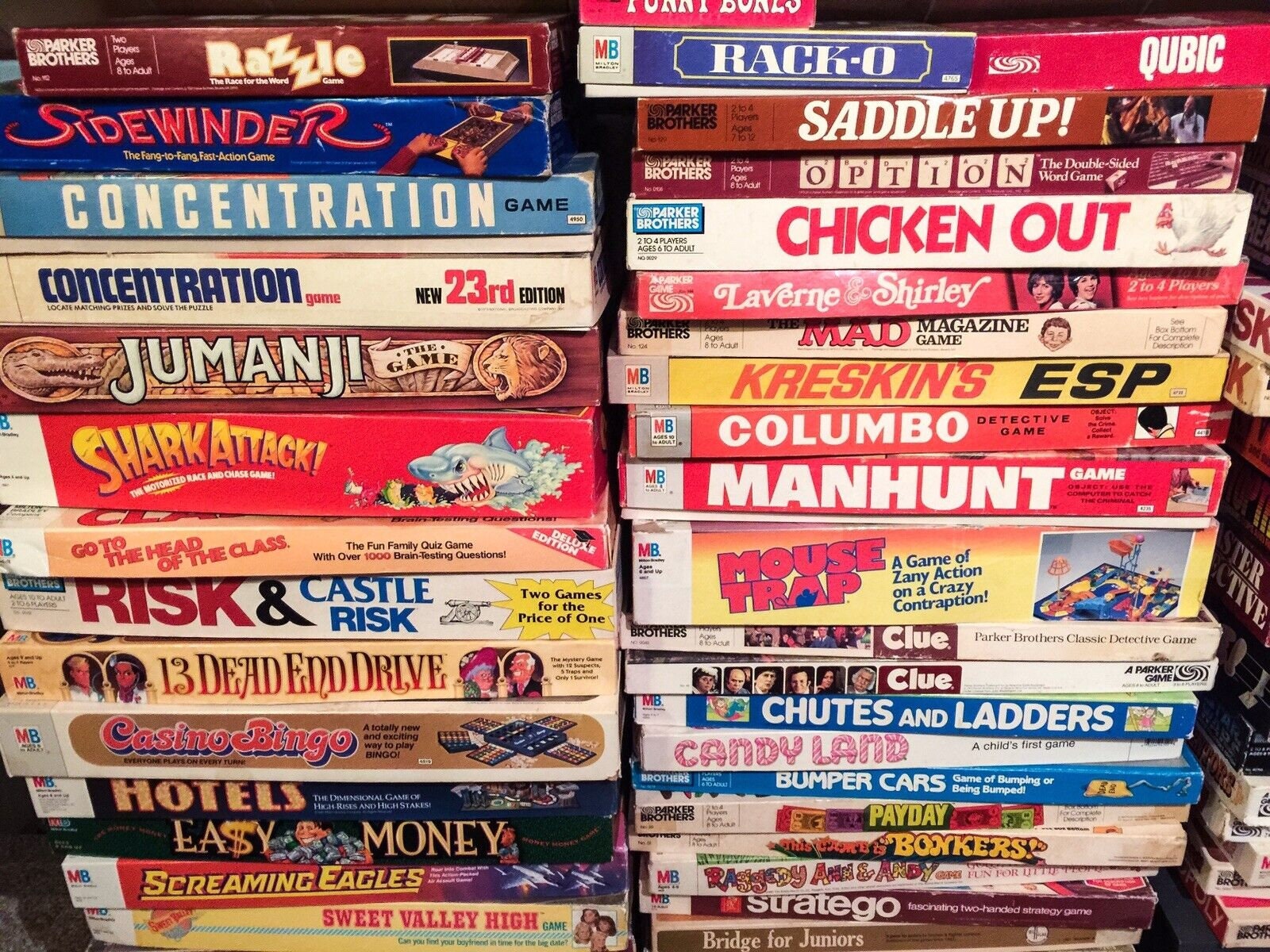 Vintage Board Games Selection Nostalgic Collectable Games Family Large ...