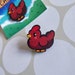 Wooden Chic Pins Cute Pins Cute Farm Animals Chicken - Etsy
