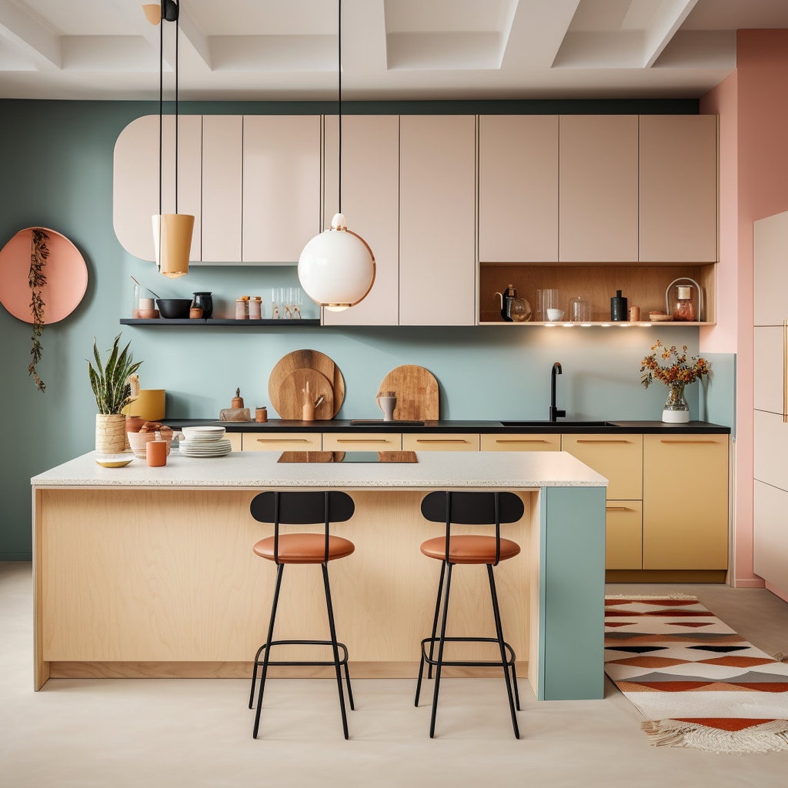 Kitchen ,residential Design, Single Room Design, Residential 3D ...