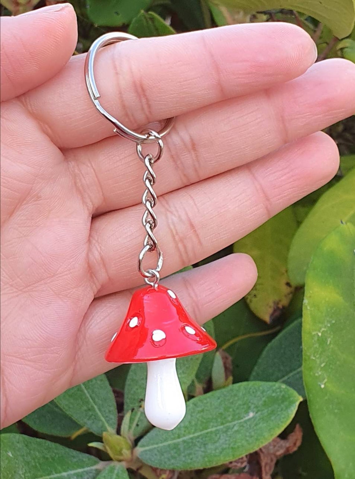 Red Mushroom Keychain Funky Keychain Keychain Gift Keychain - Etsy UK