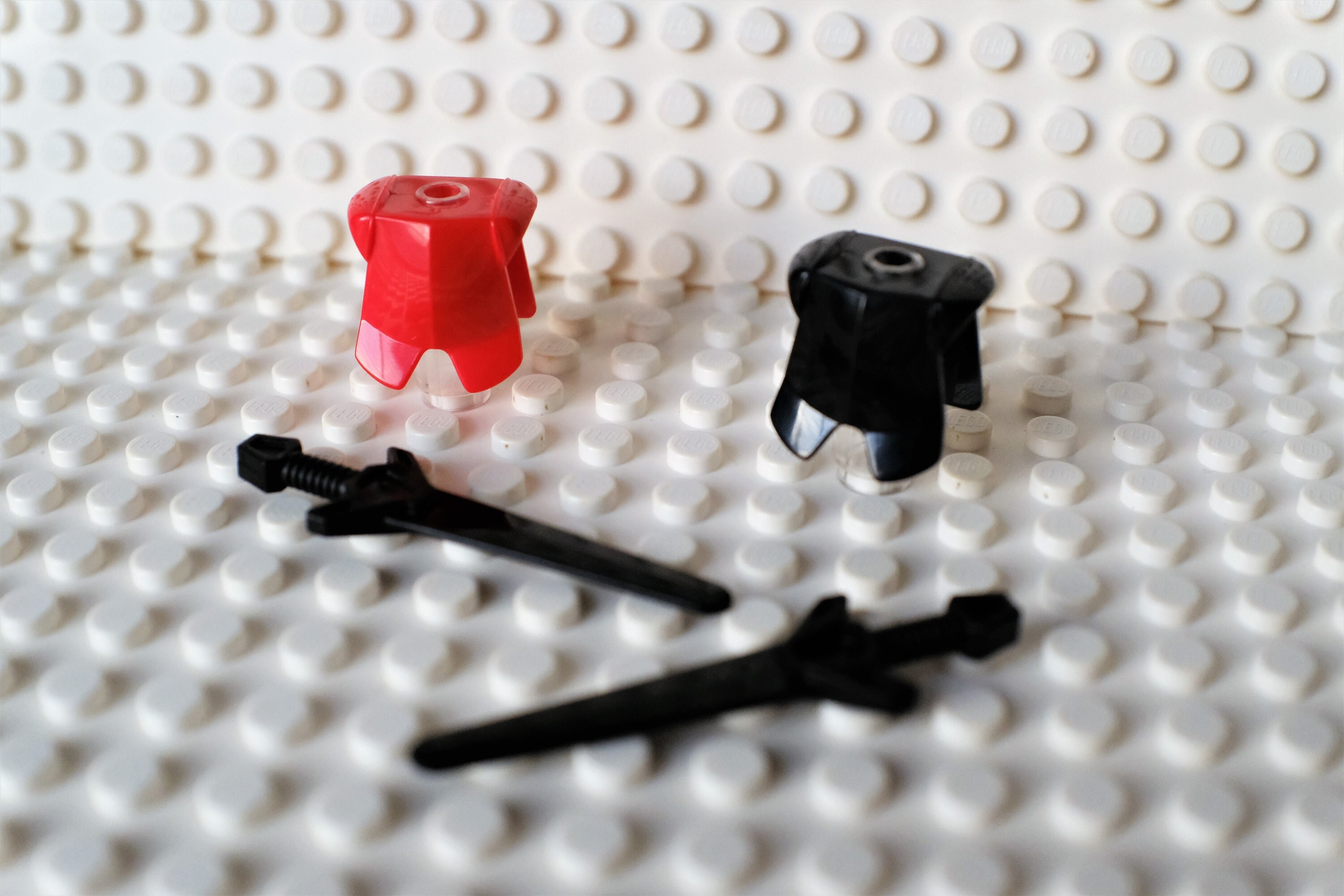 Black Red Armor Swords Breastplates Set Genuine LEGO® - Etsy