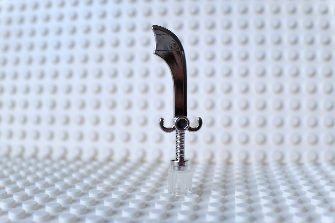 Scimitar Sword Chrome Silver Genuine LEGO® - Etsy
